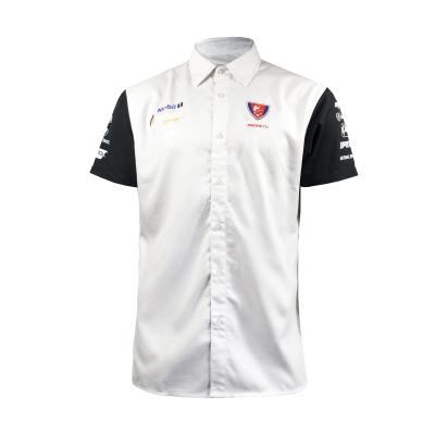 China Camisa de pólo masculina de corrida de verão com painel de contraste painéis laterais e design de roupas esportivas à venda