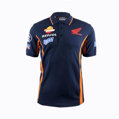 China Volwassenen S/M/L/XL Wicking ademend katoen polyester gemengd sport race polo shirt Te koop