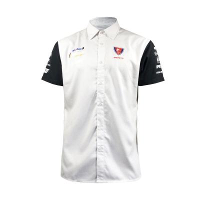 Cina Maglietta da polo stampata su misura per il team di sport motoristici e di corse unisex in miscela cotone/poli in vendita