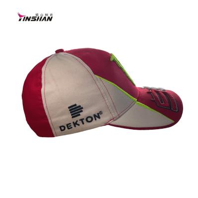 Cina Cappello sportivo a 6 pannelli Cappello da baseball con ricamo completo Cappello da corsa F1 per adulti in vendita
