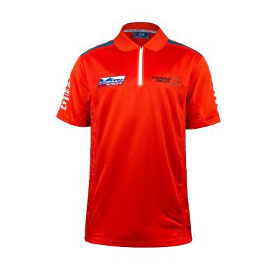 Cina Polyester traspirante abbigliamento sportivo da corsa logo personalizzato manica corta F1 Polo T-shirt per uomini in vendita
