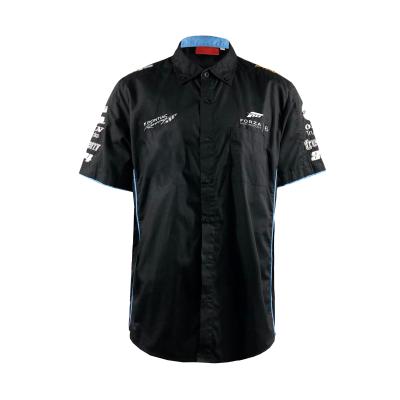 Cina Logo personalizzato Stampa Top nero per motocicletta per abiti di squadra casual e traspiranti S-XL in vendita