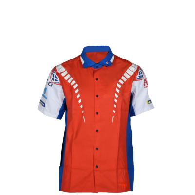 China 19. Custom Designs Cotton Polyester Short Sleeve Polo Shirts voor mannen tafeltennis Te koop