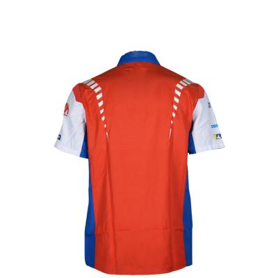 China 19. Custom Designs Cotton Polyester Short Sleeve Polo Shirts voor mannen tafeltennis Te koop
