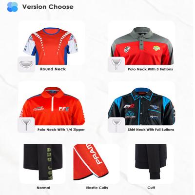 Cina Indumenti sportivi con zip stampati con manica regolare per motocicli F1 in vendita