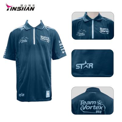 Cina Cotton/Poly Motorcycle Team Sportswear Pit Crew Racing Polo Shirt per gli appassionati di motocross in vendita