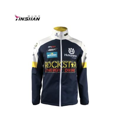 Cina Abbigliamento sportivo sublimato Softshell Giacche da corsa per MotoCross Nome della squadra MotoCross in vendita