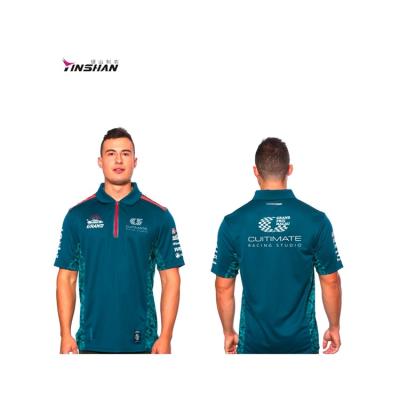 Cina All Over Stampa abbigliamento da corsa Polo uomo OEM Disegni S/M/L/XL in vendita