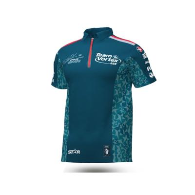 Cina All Over Stampa abbigliamento da corsa Polo uomo OEM Disegni S/M/L/XL in vendita
