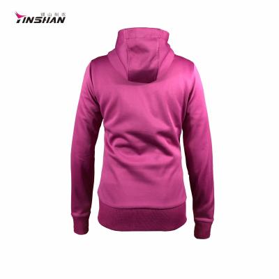 Cina Fabbricazione professionale full zip up hoodie hoodies femminile magliette per abbigliamento sportivo in vendita