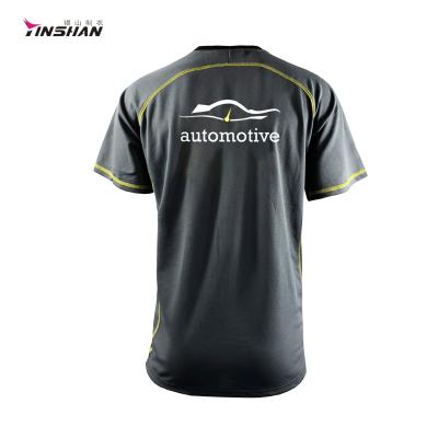 Cina Abbigliamento da corsa per auto di F1 personalizzato Maglietta da uomo con manica corta grigio per abbigliamento sportivo in vendita