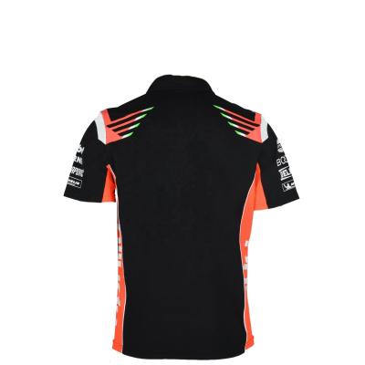 China Op maat gemaakte ontwerpen Team Uniform Kleding Ademhalend Katoen Motor Racing Zwart Polo T-shirt voor mannen Te koop