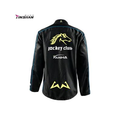Cina Diverse dimensioni e stili Giacca da moto da corsa nera per uomini in disegno personalizzato in vendita