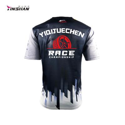 Cina T-shirt sportivo maschile in tessuto a maglia per sessioni di allenamento confortevoli in vendita