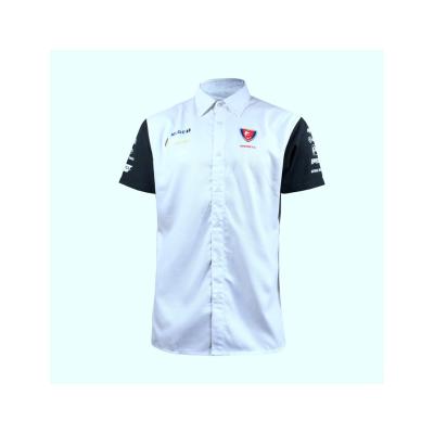 Cina 5. Colore personalizzato Logo Logo personalizzato Sublimazione Pit Crew Team Racing T-shirt per uomini in vendita