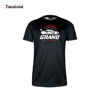 Cina T-shirt da corsa in poliestere traspirante con disegno di stampa personalizzato e accattivante in vendita