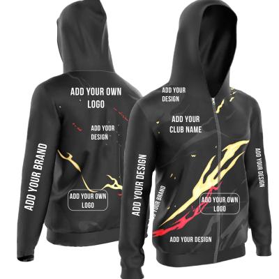 China Custom Racing Teamwork Hoodie Windproof Zip Up Pullover met katoenen polyester ontwerp Te koop