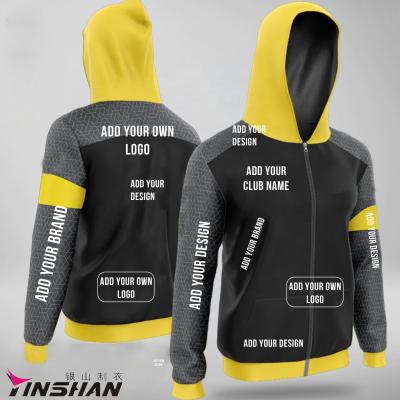 Cina Lavorare in squadra con la felpa di corsa a misura Pullover a zip a prova di vento con design in poliestere di cotone in vendita