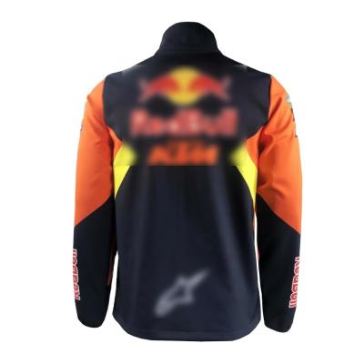 China Custom Logo Print 100% Polyester Motorfiets en F1 Racing Jacket voor automatisch snijden Te koop