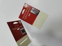 China Folding Paper Blister Clamshell Packaging With Side Hard Paper Card for sale
