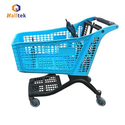 China 175L Carrinho de compras de plástico puro à venda