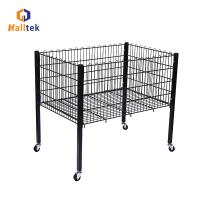 China Popular Promotion cage Capacity Stackable Wire Baskets Customizable colors for sale