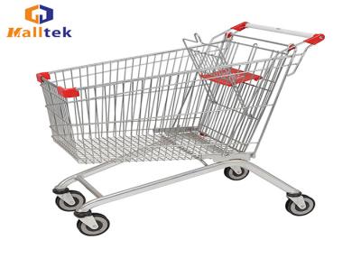 China European Style Supermarket Shopping Trolley Cart For Retail Grocery Store for sale