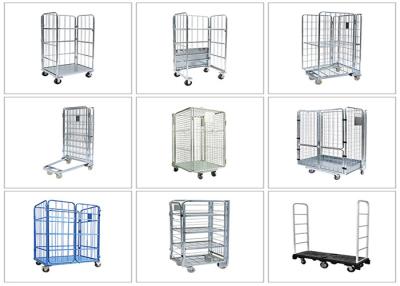 China Foldable Carry Trolley Cart Roll Container Trolley Easy To Handle With Trundles for sale