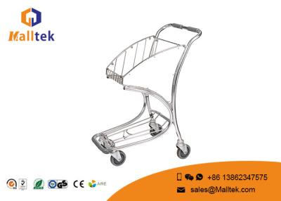 China Zilveren van de het Karretjeluchthaven van de Luchthavenbagage van het de Bagagekarretje het Aluminiumlegering Met hoge weerstand Te koop