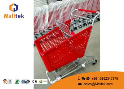 Cina Zinco durevole della struttura del supermercato del carrello di plastica standard di acquisto placcato in vendita