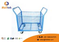 China All Type Durable Rigid Logistics Trolley Wire Mesh Roll Cage Four - Wheels for sale