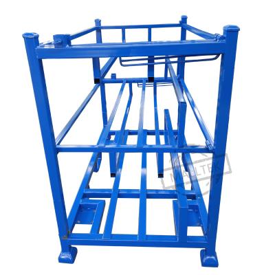 China Quatro gaiolas empilháveis da pálete das peças de automóvel das rodas pulverizam o revestimento à venda
