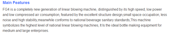 High Speed and high capacity full automatic PET Bottle Blow Molding Machine price