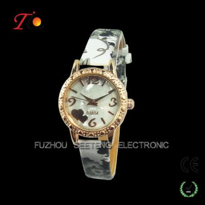 China Colorful leather band lady fashion watches trave watch for young girls for sale