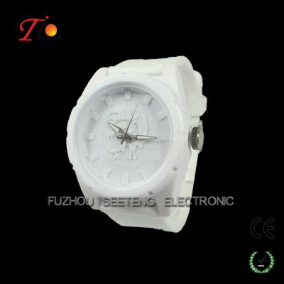 China New arrivial fashional custom logo silicone plastic watch with all normal color available for sale