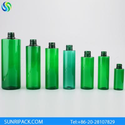 China green cylinder round plastic bottle for sale