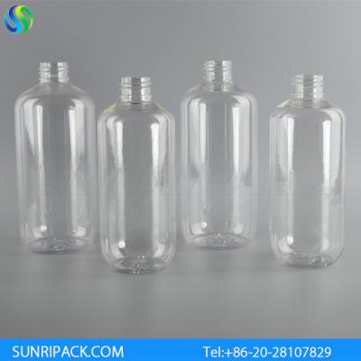 China 250ml boston round plastic bottle, 350ml boston plastic bottle for sale