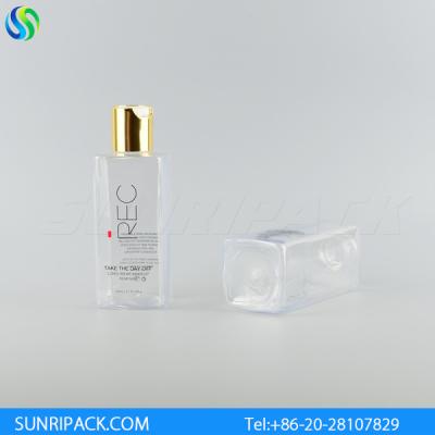 China 120ml/150ml square plastic bottles, 4oz/5oz clear plastic bottles for sale