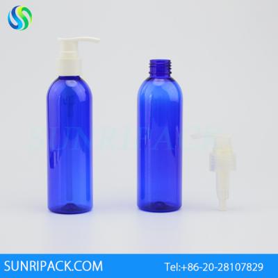 China 120ml blue plastic bottles, 4oz cosmo plastic bottles, 4oz blue PET Bottles for sale
