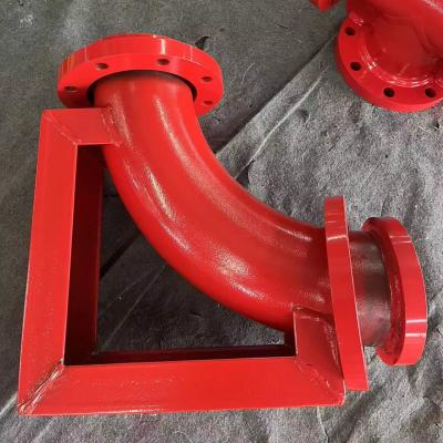 China Cast Steel M13 Twin Wall Concrete Pump Elbow Pipe with 90D Degree and Full Range Radius for Putzmeister Schwing Zoomlion for sale