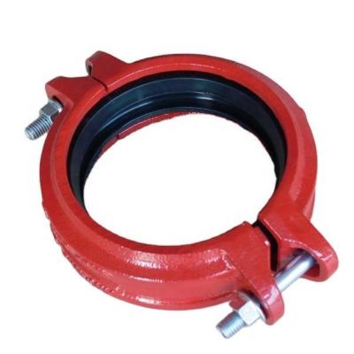 China FM Approved Grooved Coupling with ASTM A536 Standard and EPDM Gasket for Flexible Pipe Joining for sale