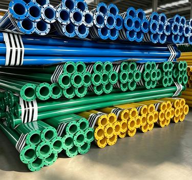 China 3 Layer Polypropylene Coated Steel Pipe with High Corrosion Resistance and Thick Wall Construction for Infrastructure Projects for sale