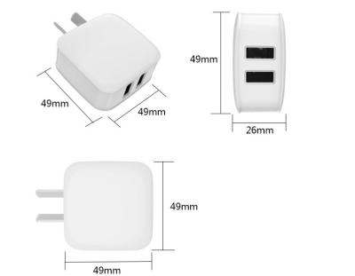 Cina Tipo doppio adattatore veloce di USB di potere del palladio del caricatore 18W USB della parete di C in vendita