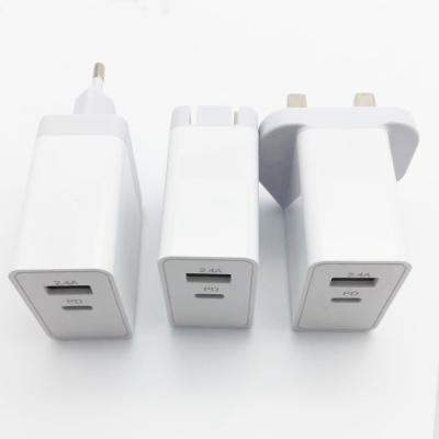 中国 30w 2左舷PDの速い壁の充電器のプラグのタイプC力のアダプターUSB Cの極度の速い充電器 販売のため