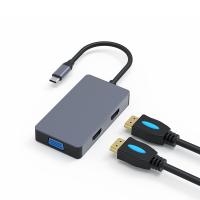 China 5Gbps USB C 5 In 1 Adapter for sale