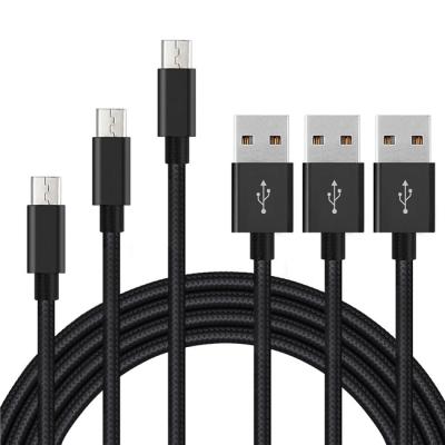Cina Cavo intrecciato di nylon del caricatore del cavo di dati di sincronizzazione del cavo 3ft del caricatore di USB per il telefono di Android in vendita