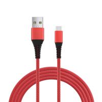 China Nylon Braided USB Charger Cable , 1.2m 2m Sync Fast Charging Type C Cable for sale