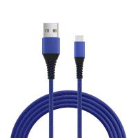 China Nylon Braided USB Charger Cable , 1.2m 2m Sync Fast Charging Type C Cable for sale