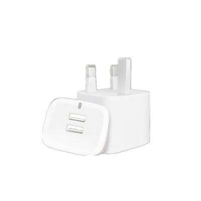 中国 2.4aは速い充満旅行壁の充電器12wイギリスのプラグの本管アダプターUsbの壁の充電器二倍になる 販売のため