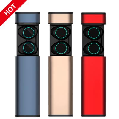 China De ergonomische Draadloos stereo Earbuds van 500mAH Bluetooth met Cilinder het Laden Basis Te koop